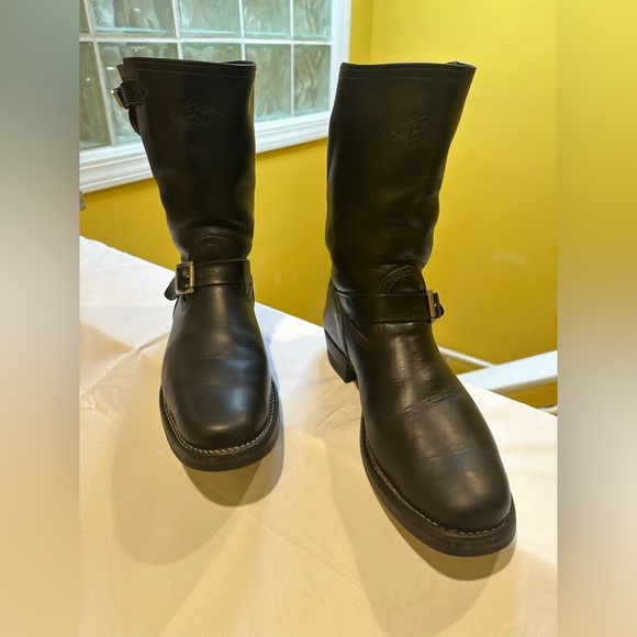 Wesc | Shoes | Mister Lou Engineer Boots Black Horsehide Dr Sole Half ...